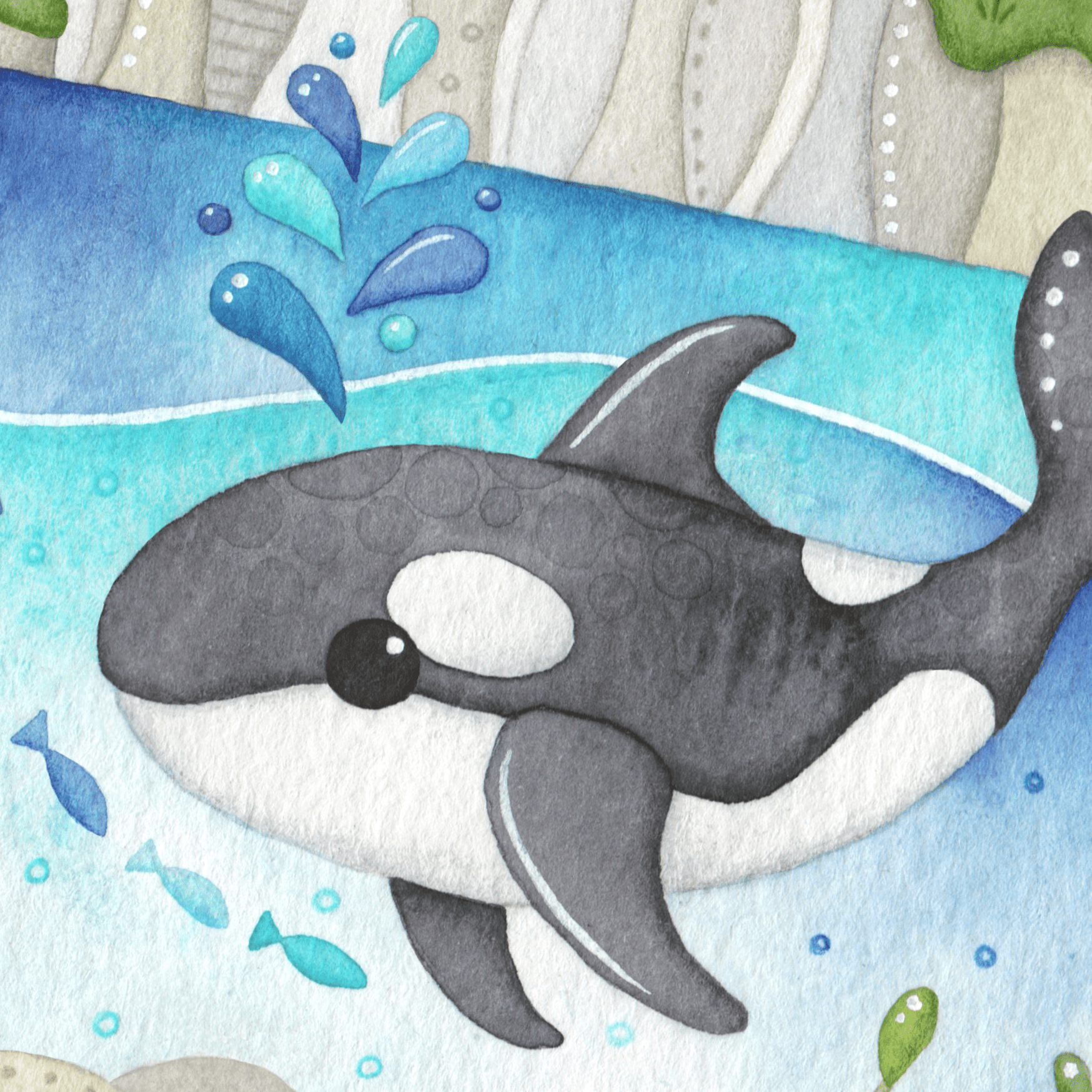 Whale Gifts - Seaside Gift Shop - Prints, Coasters, Keyrings – East ...